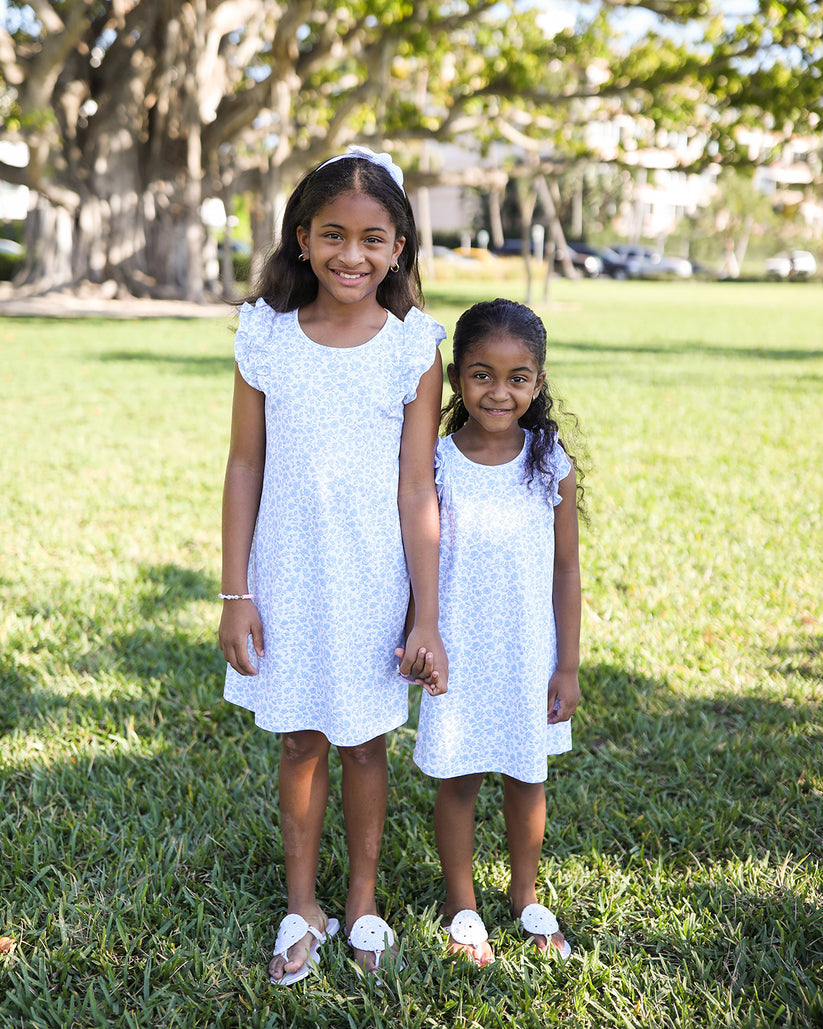 Seersucker Bow Headband in Blue/White – Bits & Bows