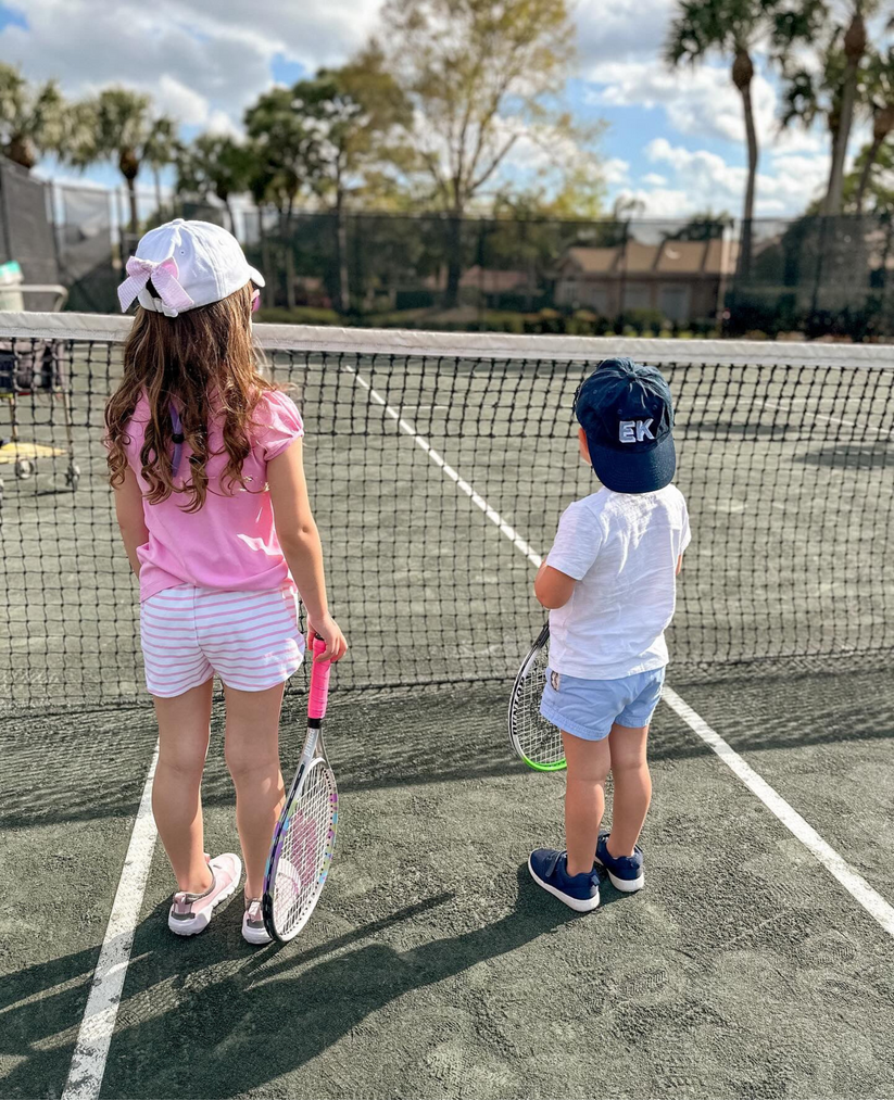 Tennis Bow Baseball Hat for Girls – Bits & Bows